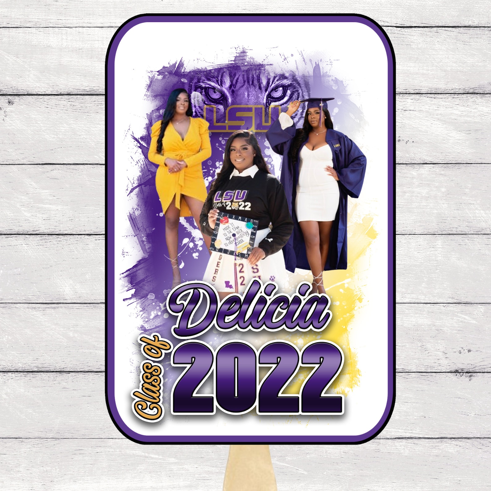 Custom Graduation Hand Fans, Class of 2023, Congrats, College Grad ...