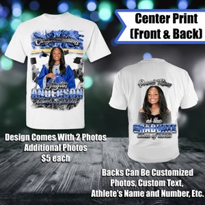 Custom Graduation T-shirt, 3D Graduation T-shirt, All-over Graduation T ...