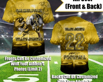 Custom/personalized 3D Sports Football/school Sublimation All Over ...