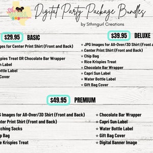 Pop It Party Favor Bundle, Pop It Party, Pop It Party Favors Printable ...