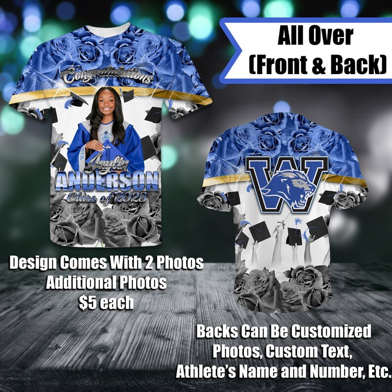 Custom Graduation T-shirt 3D Graduation T-shirt All-over - Etsy