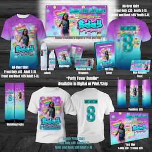 Pop It Party Favor Bundle, Pop It Party, Pop It Party Favors Printable ...