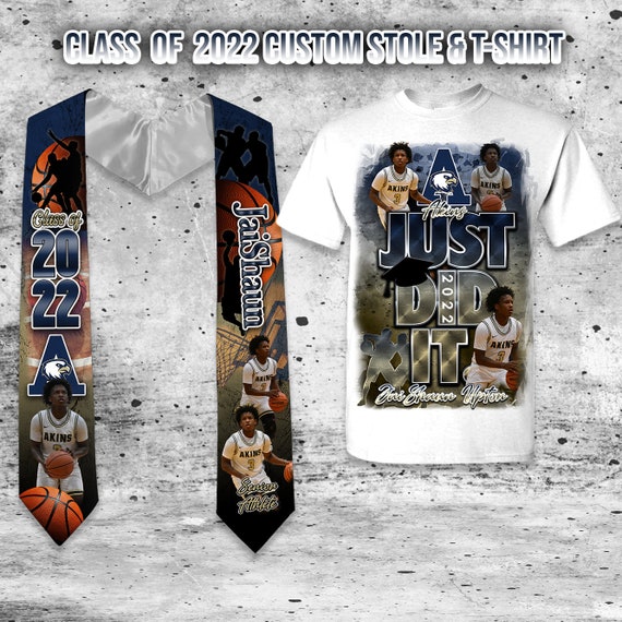 Custom Basketball Graduation Stole and Matching Just Did It - Etsy