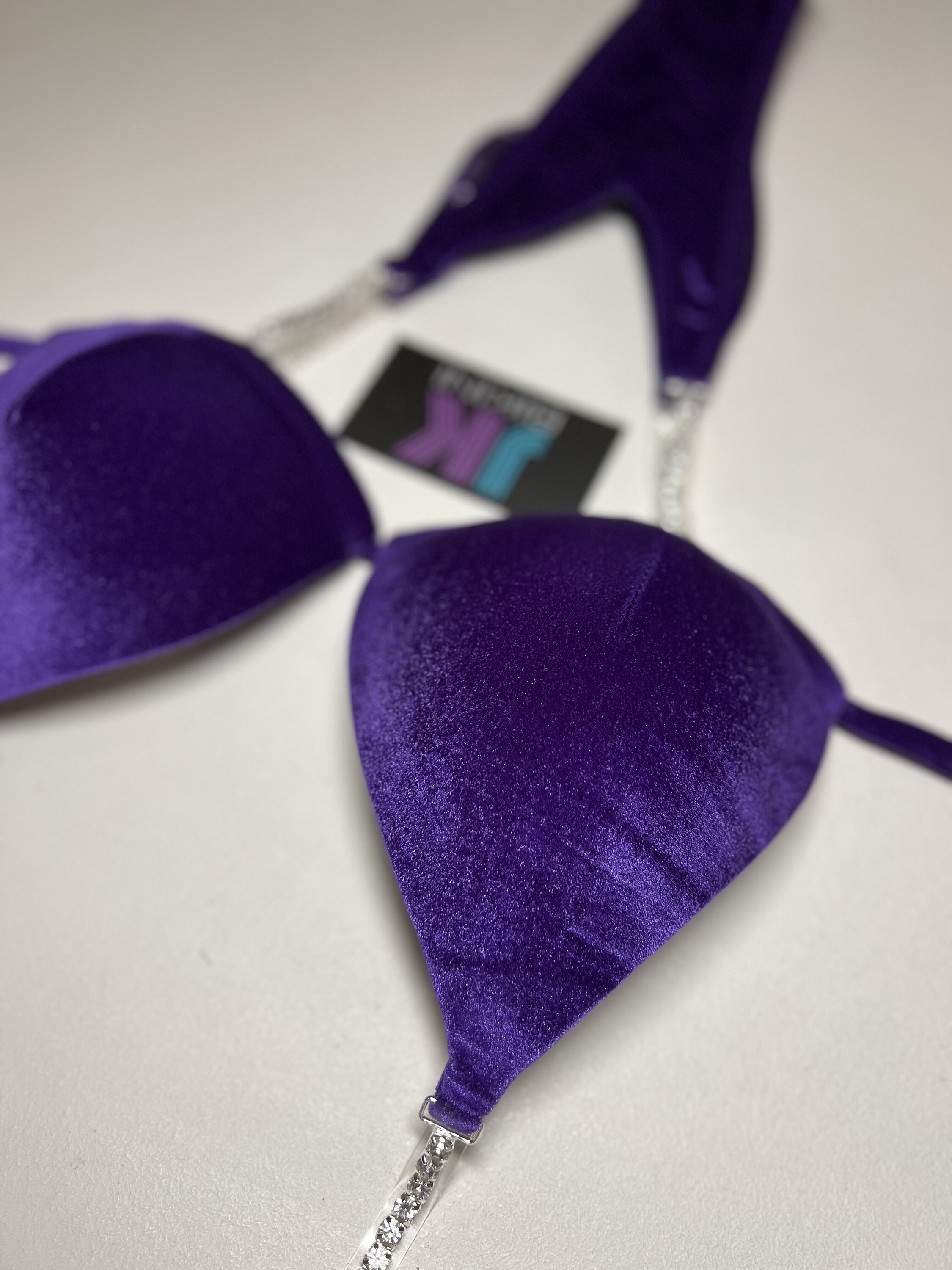 Purple Velvet Bikini Suit Competition / Wellness Posing Suit / Wbff ...
