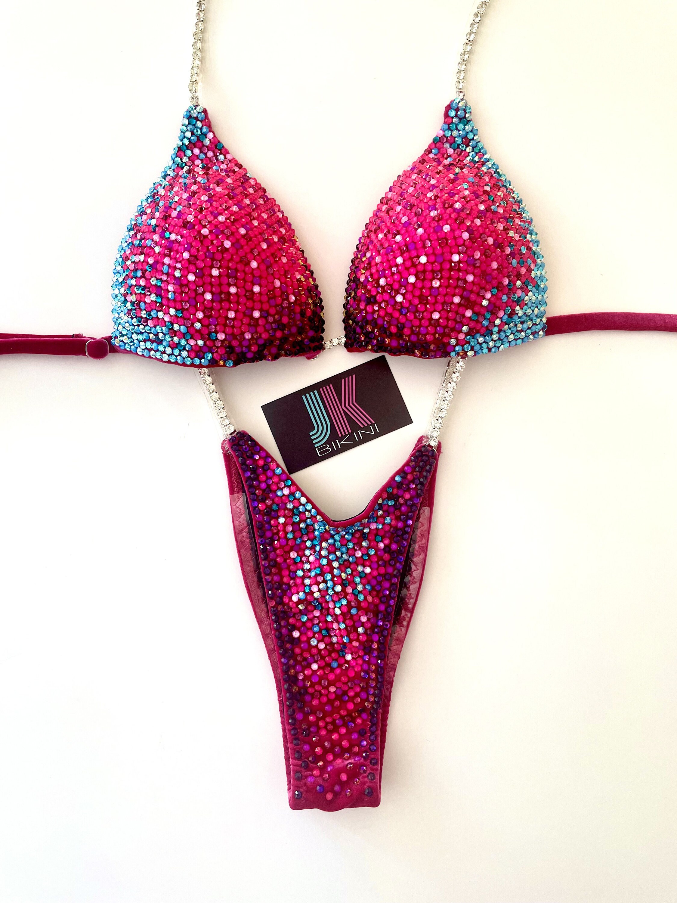 Pink Bikini Competition / IFBB / NPC Bikini / WBFF / Bodybuilding Suit ...