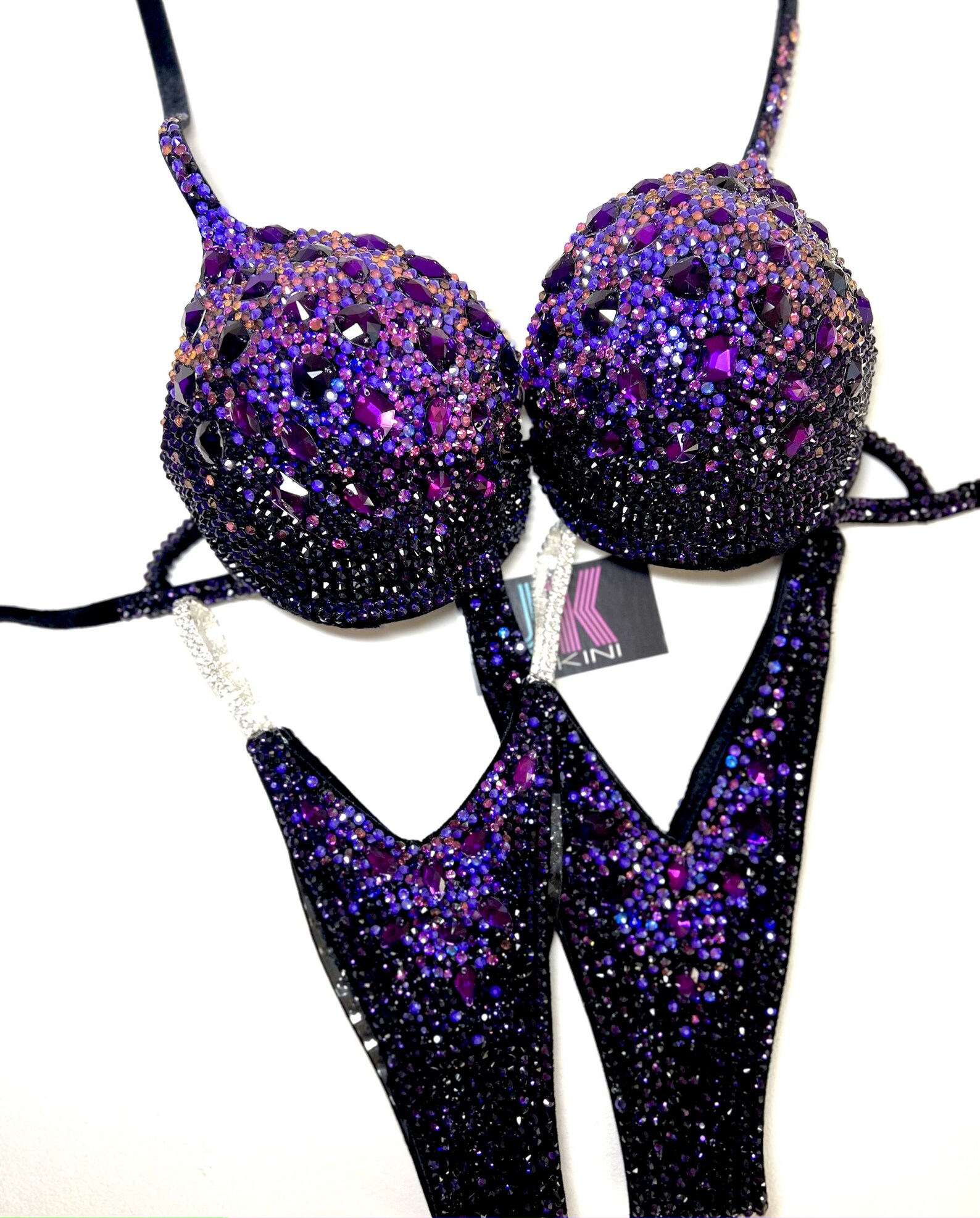 Purple Bikini Competition Suit / IFBB Bikini / Sparkling Bikini ...