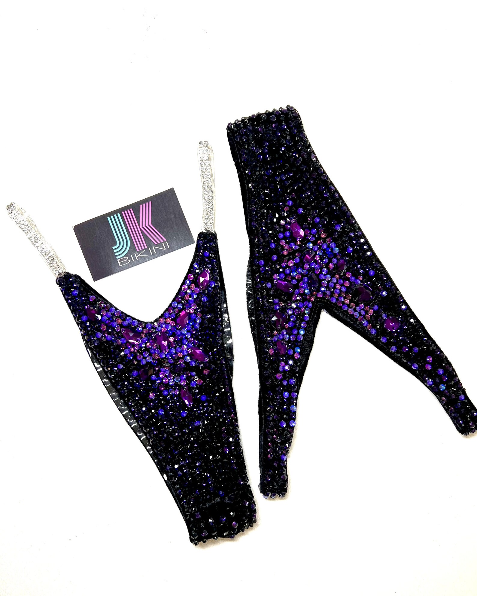 Purple Bikini Competition Suit / IFBB Bikini / Sparkling Bikini ...