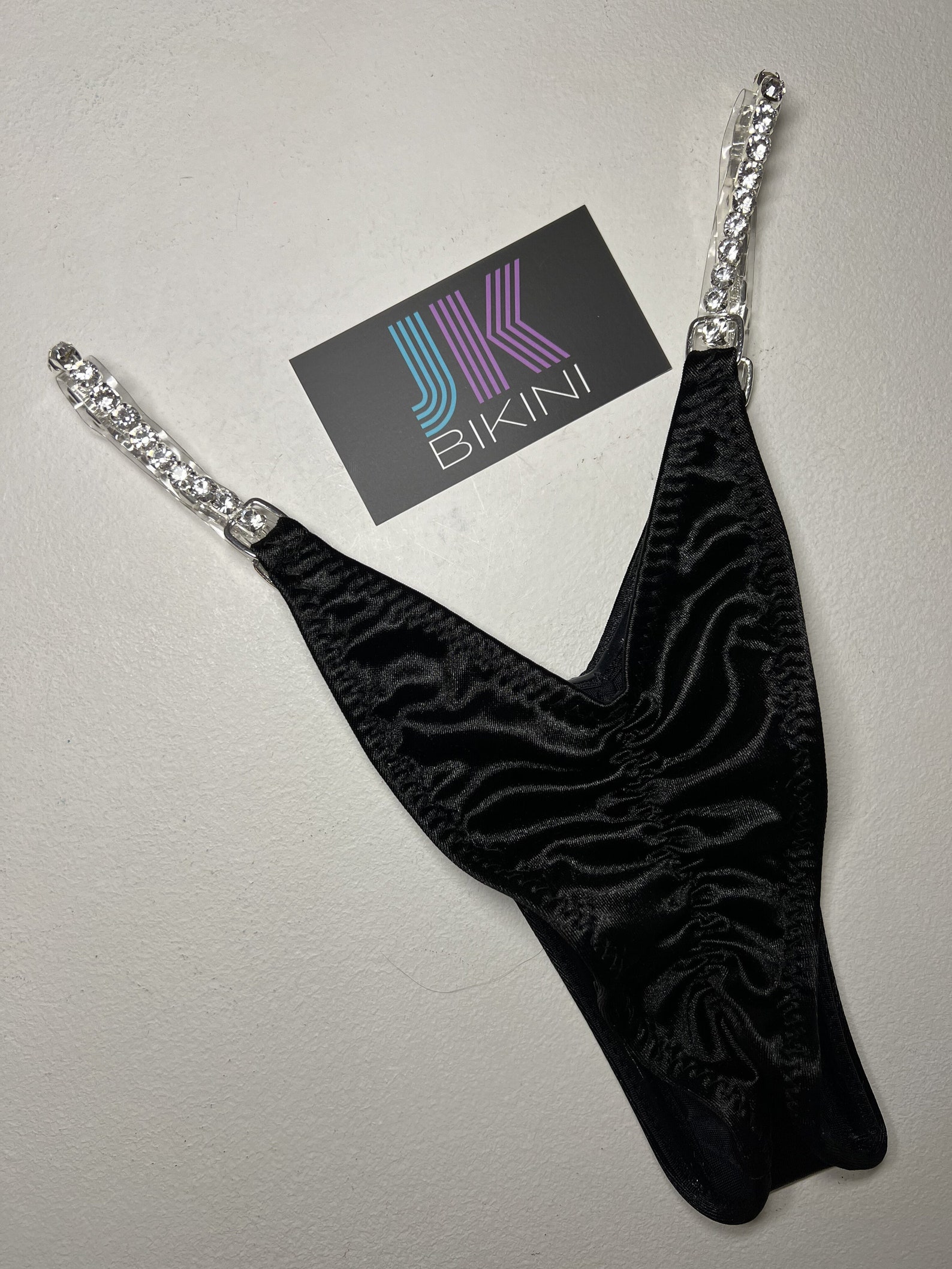 Black Bikini Suit Competition / Wellness Posing Suit / Wbff Bikini ...