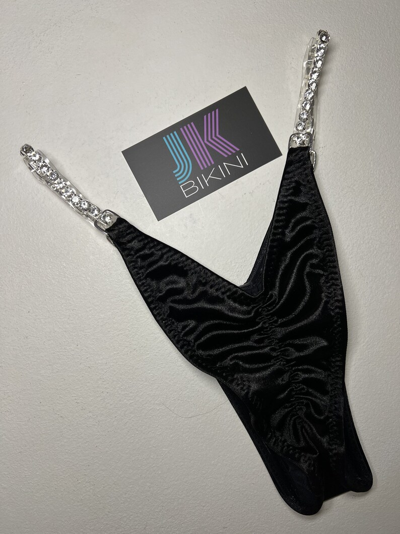 Black Bikini Suit Competition / Wellness Posing Suit / Wbff Bikini ...