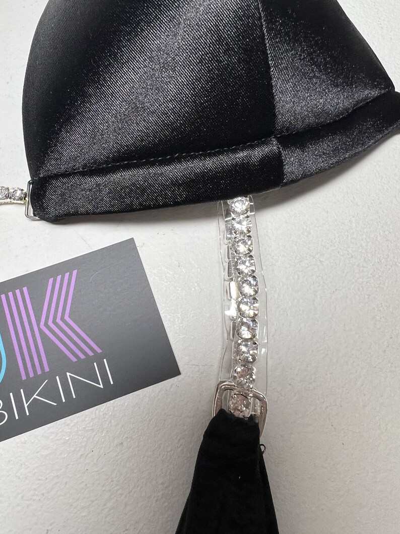 Black Bikini Suit Competition / Wellness Posing Suit / Wbff Bikini ...