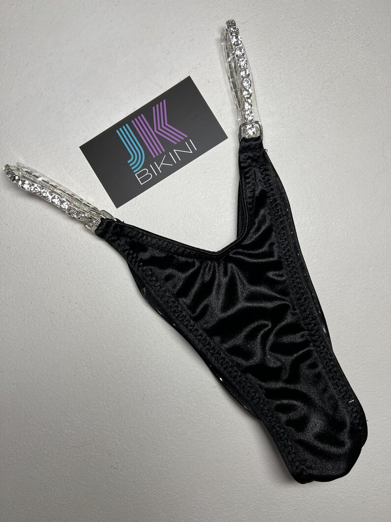 Black Bikini Suit Competition / Wellness Posing Suit / Wbff Bikini ...