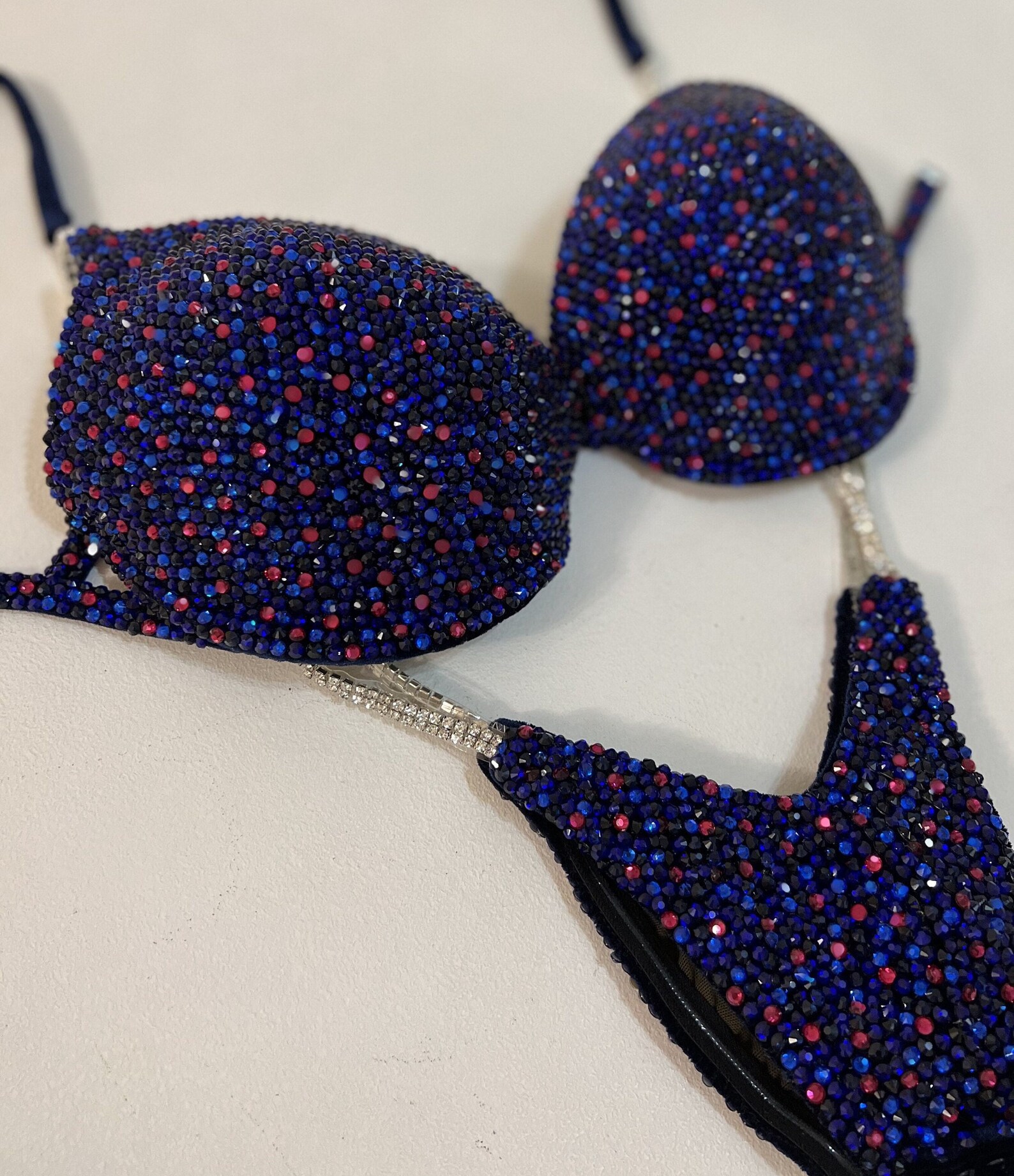 Fitness Bikini Competition / Blue Bikini / Competition Suit / - Etsy