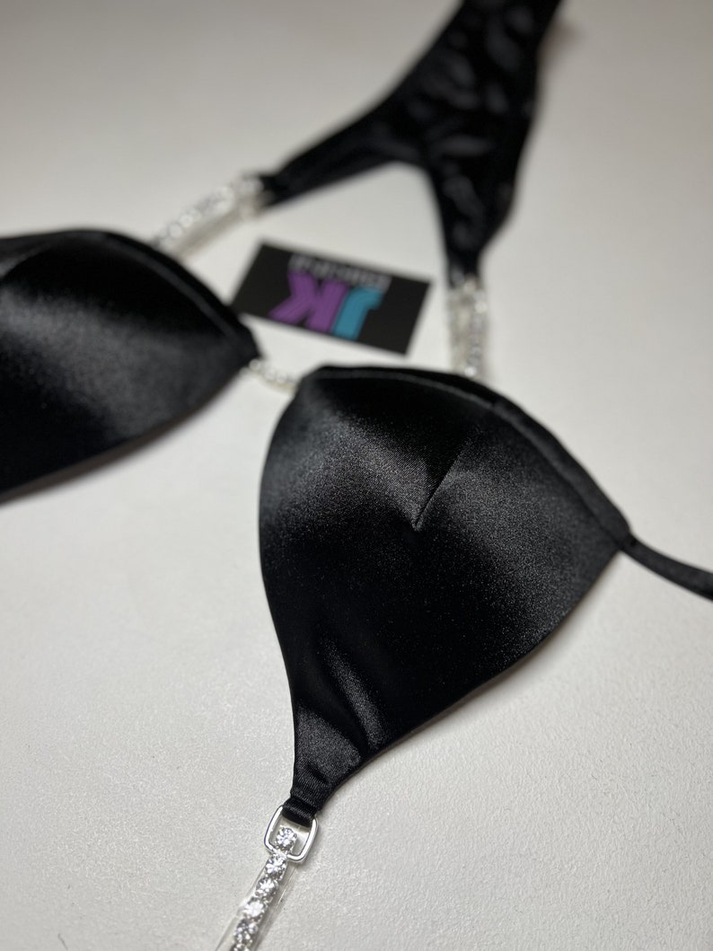 Black Bikini Suit Competition / Wellness Posing Suit / Wbff Bikini ...