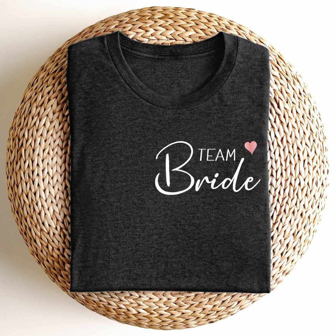 Team Bride Iron-on Image: JGA Team Bride + Heart to Iron on (incl. Iron ...