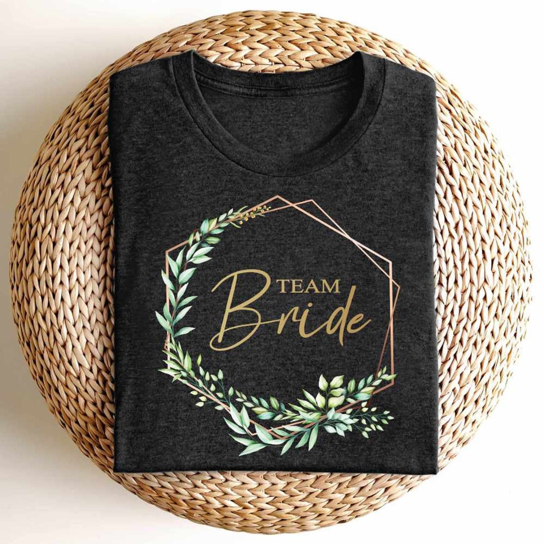 Team Bride Iron-on Image: JGA Team Bride Heart to Iron on incl. Iron-on ...