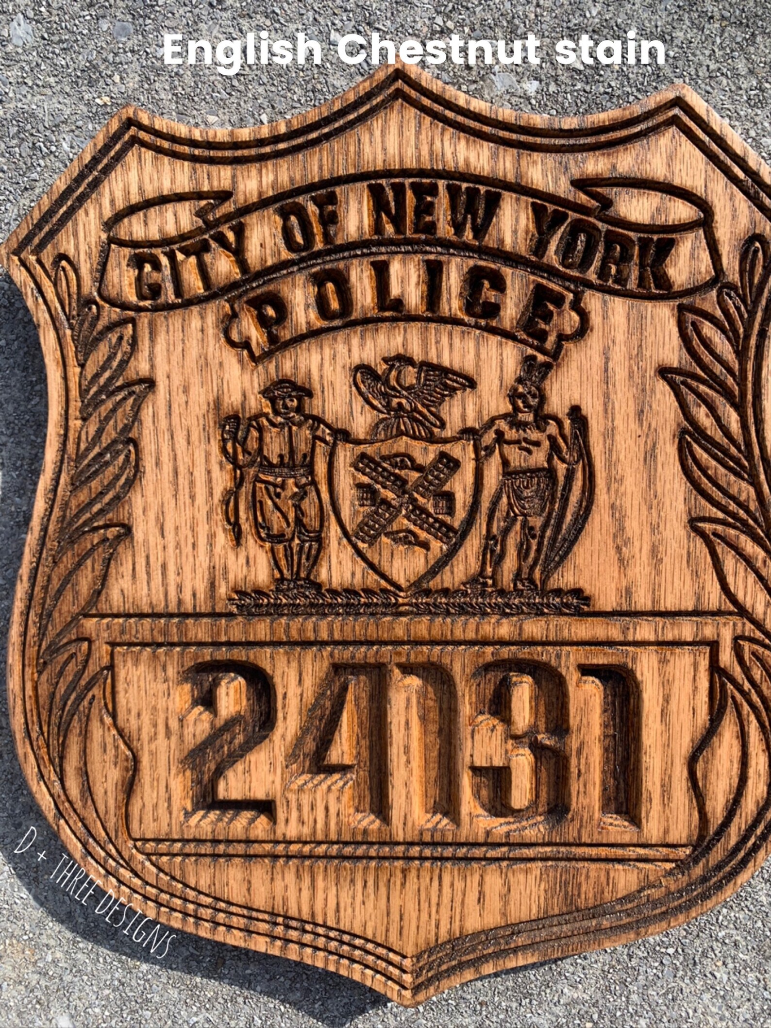 NYPD Wooden Police Badge // NYPD Police Badge // Police Officer ...