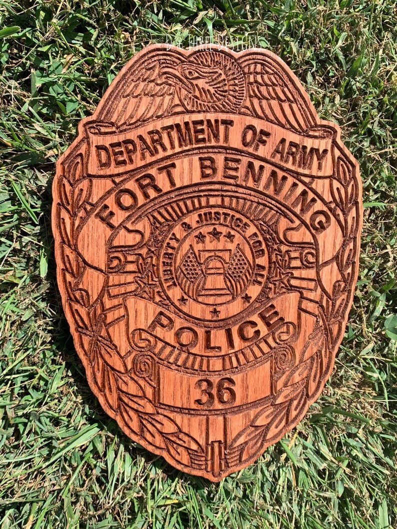 Ft. Benning Military Police Badge // Personalized Police Badge - Etsy