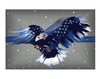 Thin Blue Line Eagle - Etsy