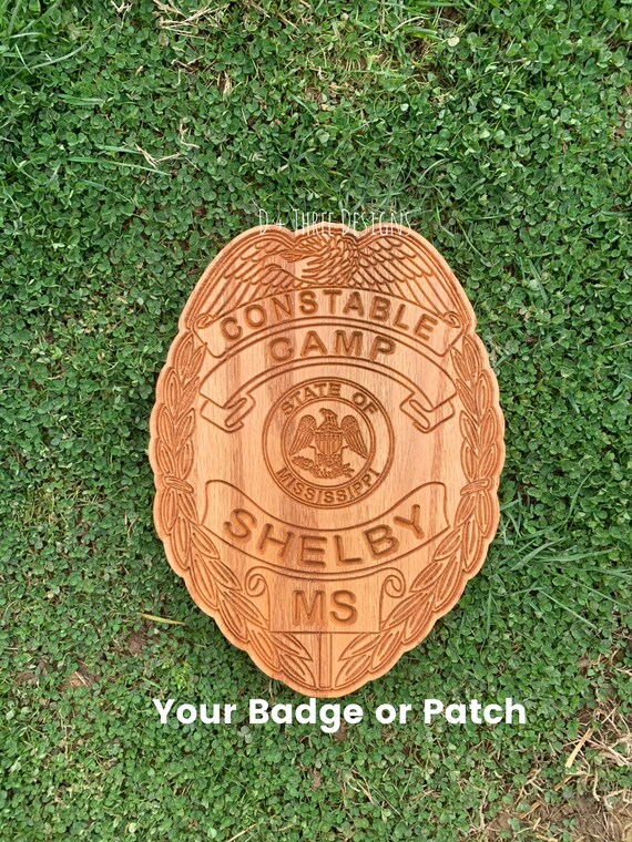 Personalized Wooden Constable Badge // Custom Constable Badge - Etsy