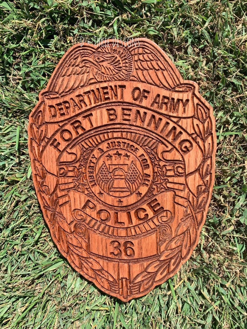 Ft. Benning Military Police Badge // Personalized Police Badge - Etsy