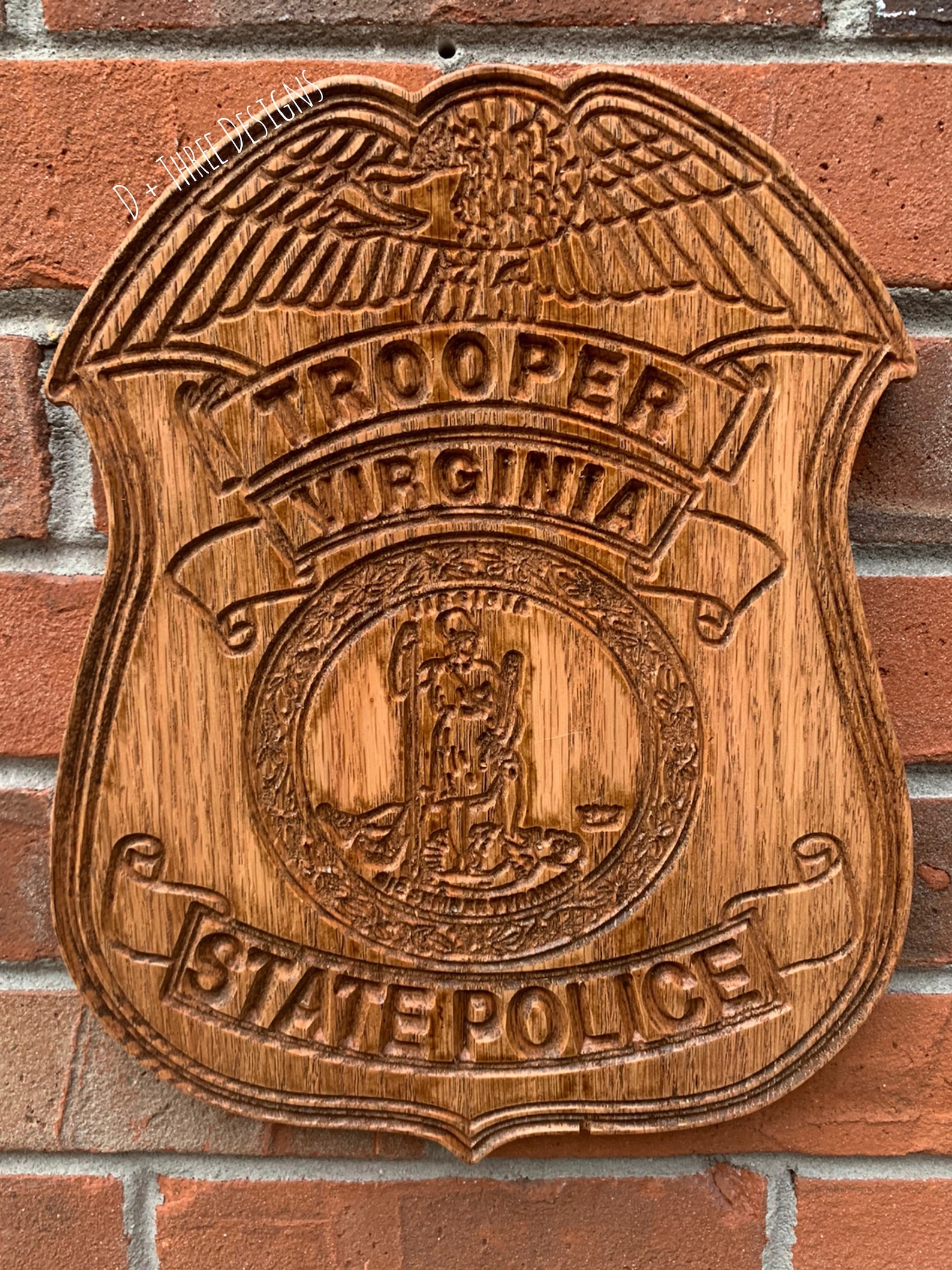 Personalized Wooden Police Badge // Custom Police Badge // | Etsy