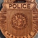 Margate Florida Wooden Police Badge // Custom Florida Police Badge ...