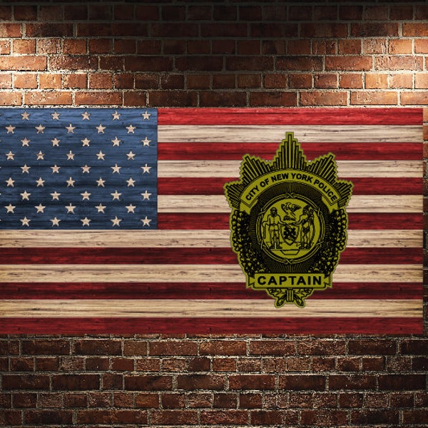 Nypd Captain Badge - Etsy