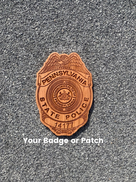 Pennsylvania State Police Badge // Pennsylvania State Wooden | Etsy