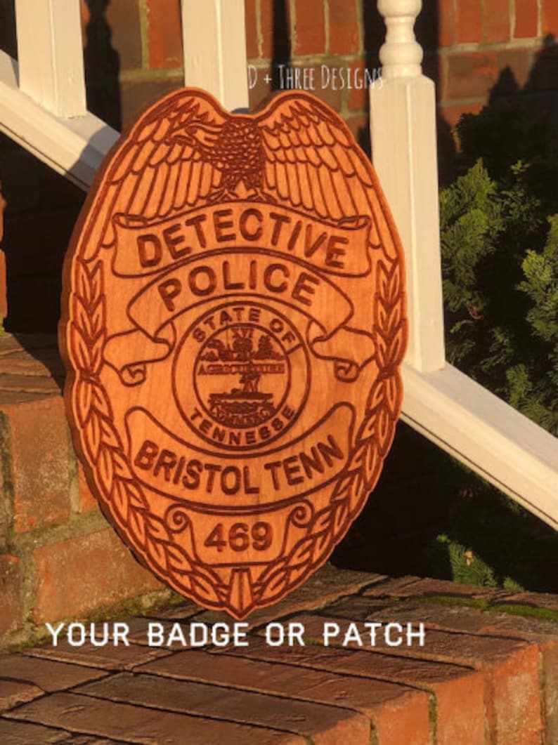 Chicago Police Badge Chicago Police Personalized Gift Wooden Police ...