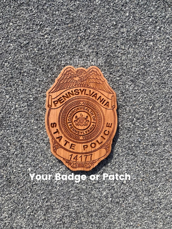 Pennsylvania State Police Badge // Pennsylvania State Wooden | Etsy