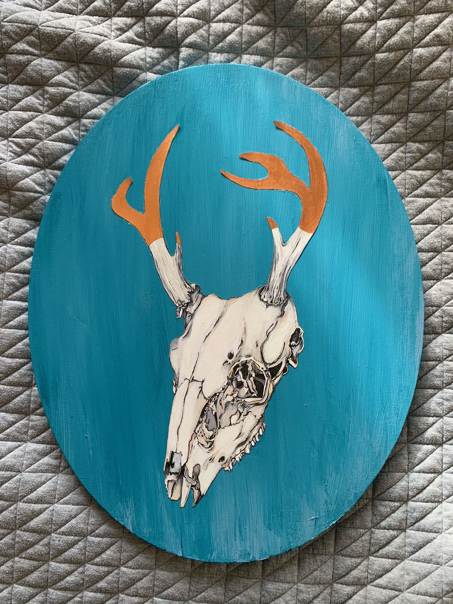 Deer Skull Painting