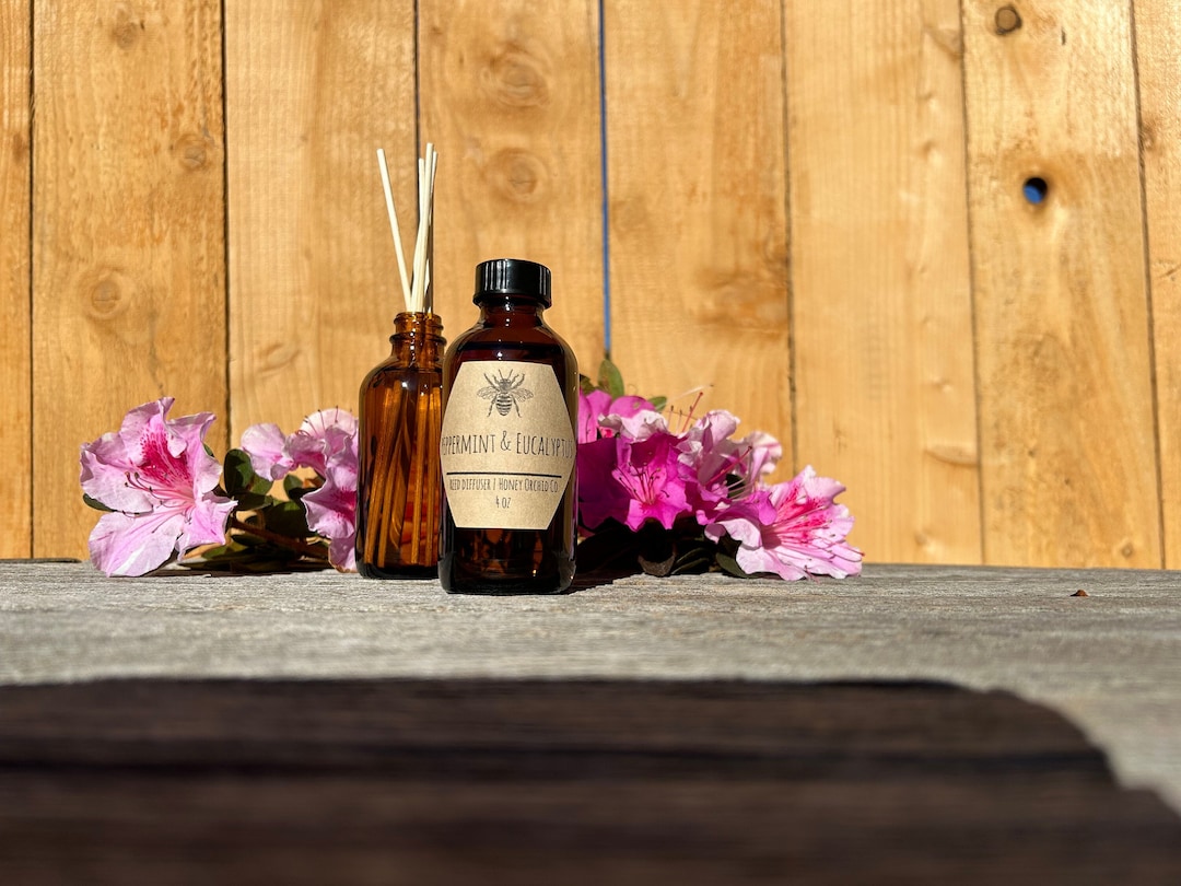 Peppermint Eucalyptus Reed Diffuser Oil Refill | Oil Diffuser - Etsy