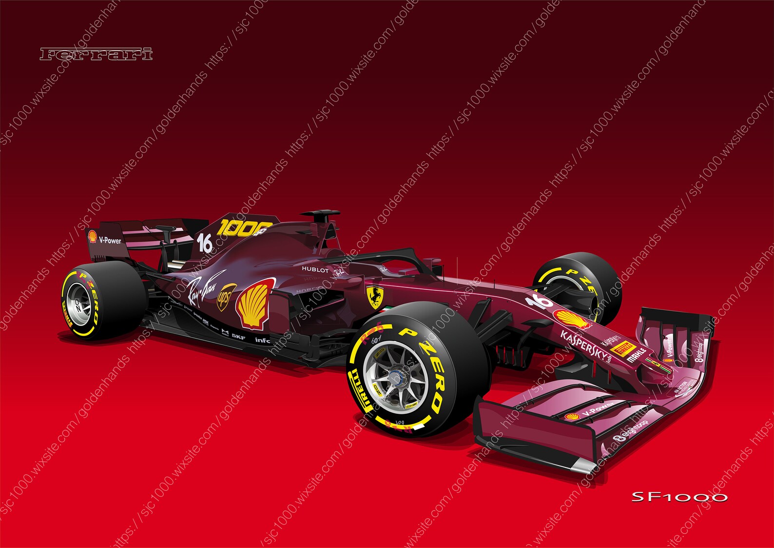 Ferrari Sf-1000-anniversary Poster - Etsy UK