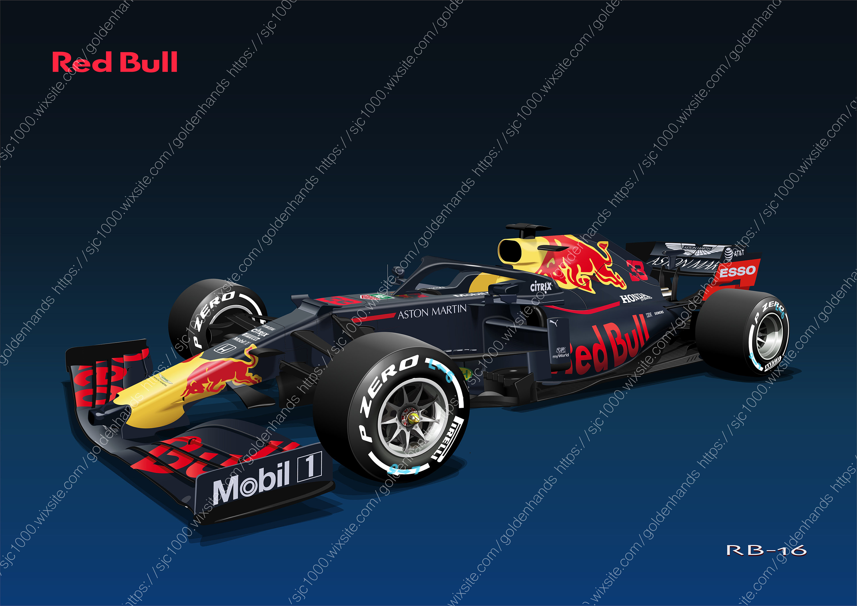 Red Bull RB-16 Poster - Etsy UK