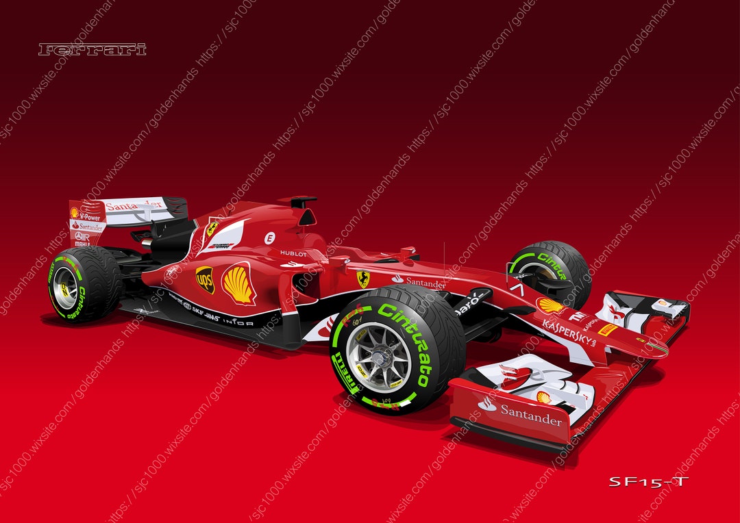 Ferrari SF-15 Poster - Etsy