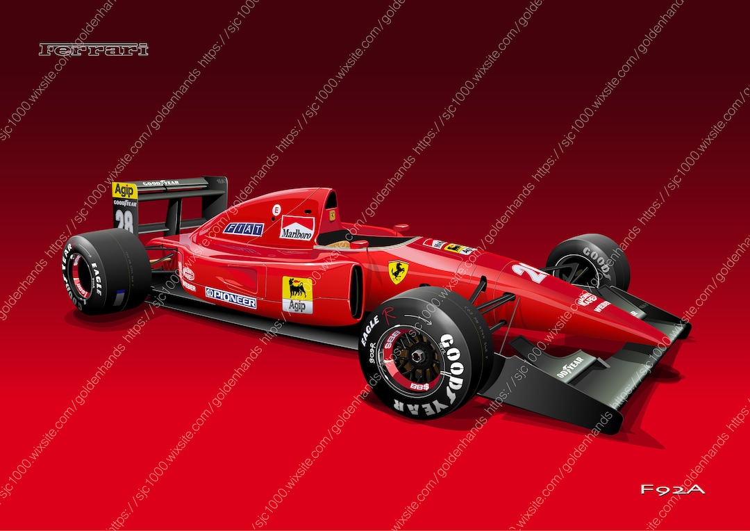 Ferrari F-92A Poster - Etsy