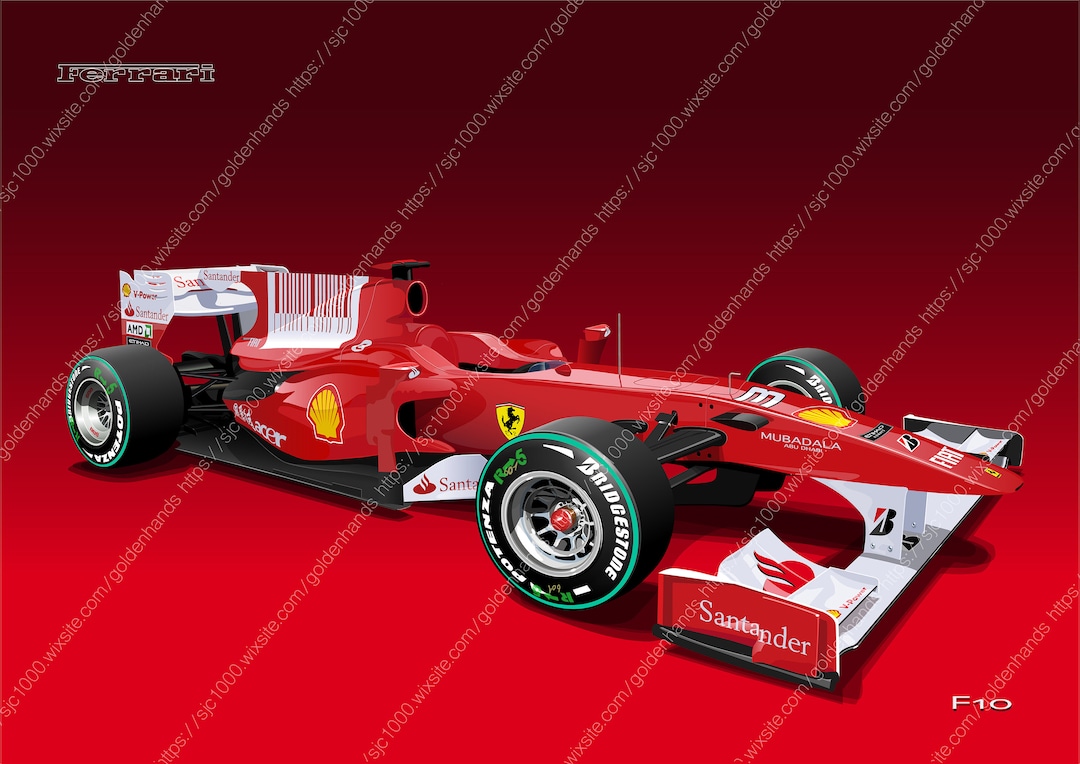 Ferrari F10 Poster - Etsy