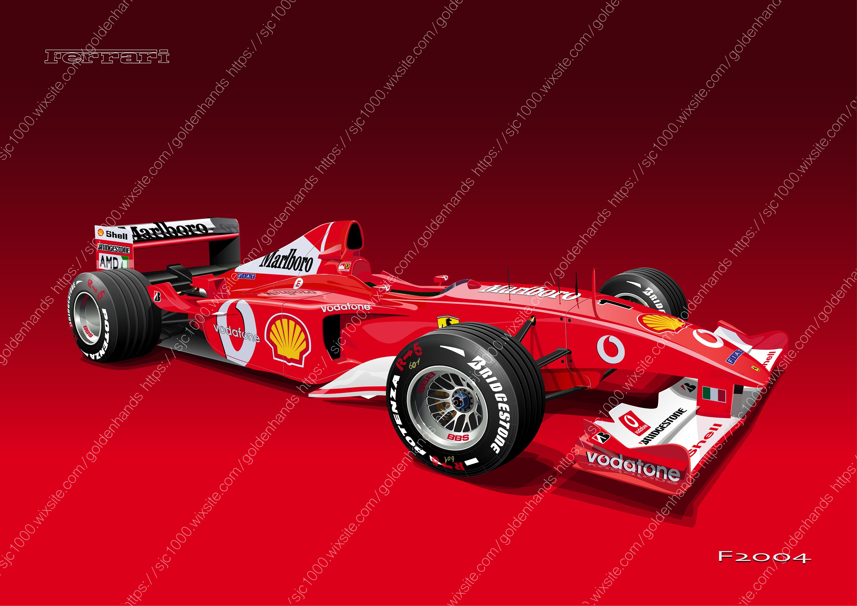 Ferrari F2002 Poster - Etsy UK