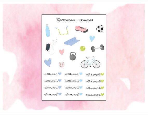 Training Sticker Sheet Paper & Party Supplies Stickers Stickers, Labels ...