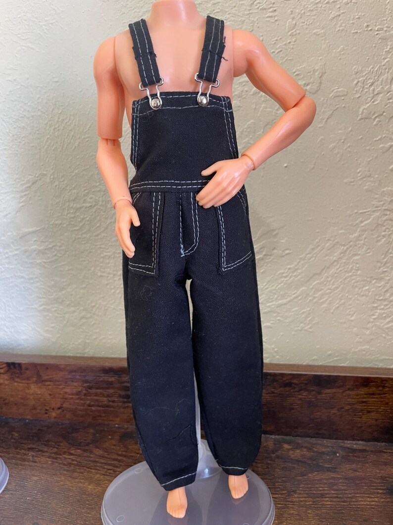 12 in Male Doll Overalls-farmer Pants, Bibs 3 Colors - Etsy