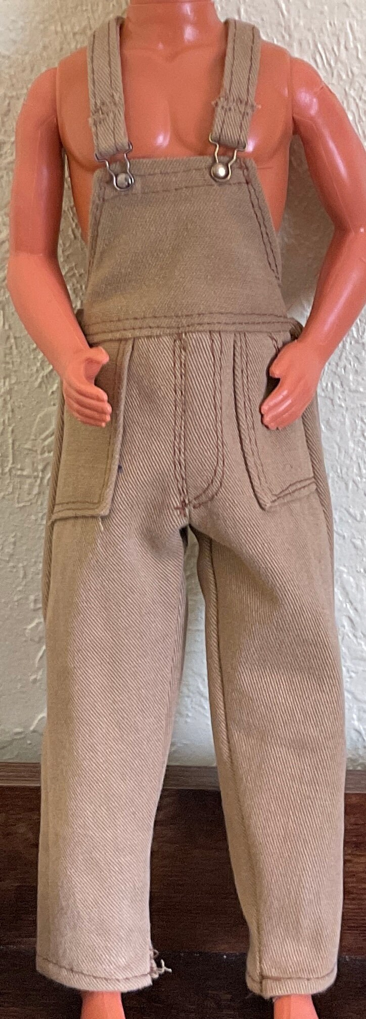 12 in Male Doll Overalls-farmer Pants, Bibs 3 Colors - Etsy