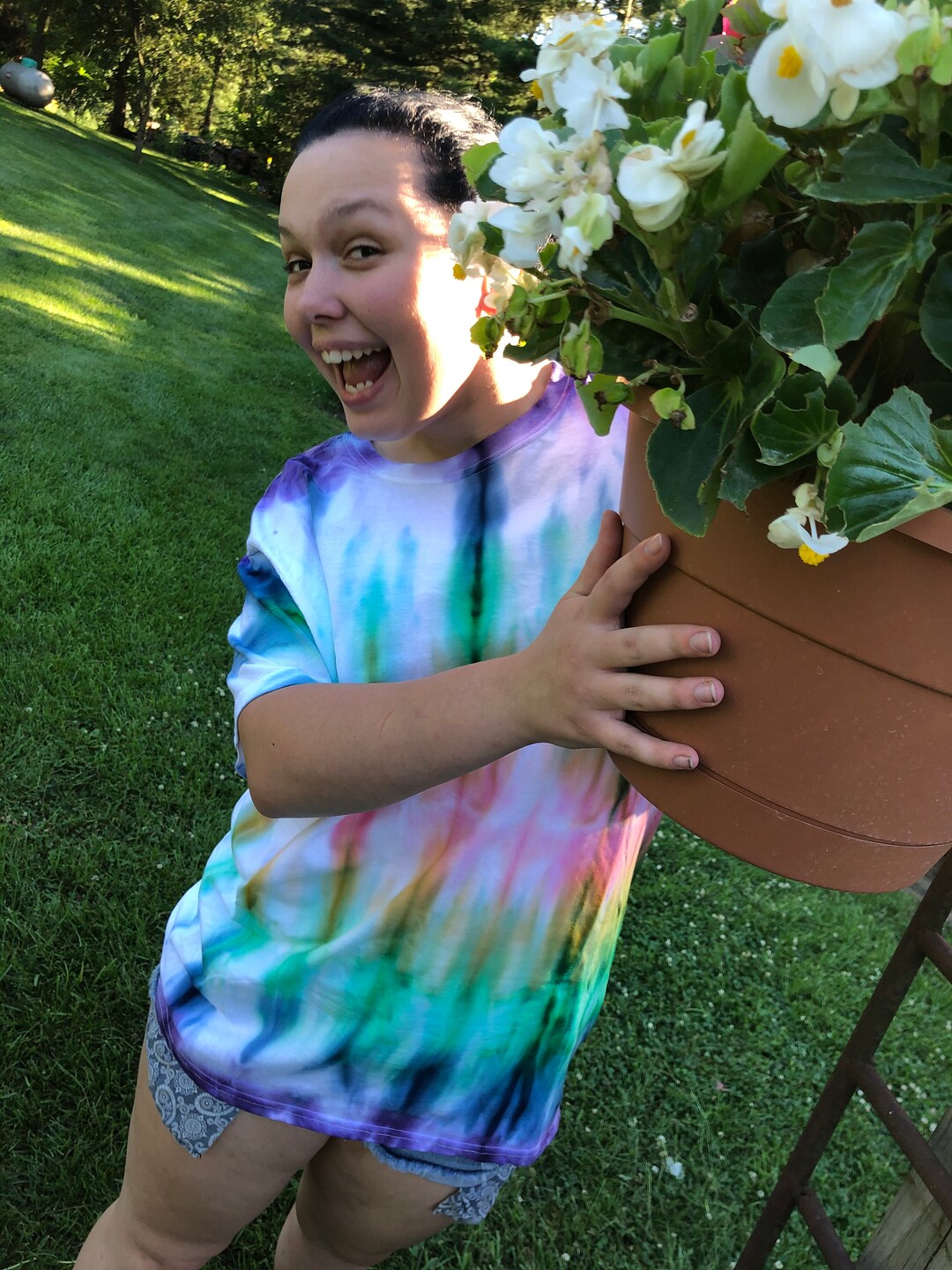 Vertical Line Tie-dye - Etsy