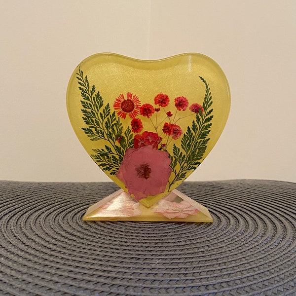 Resin Heart - Etsy