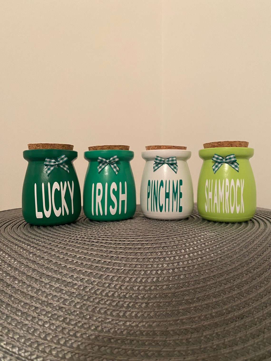 Saint Patrick Glass Painted Mini Jar - Etsy
