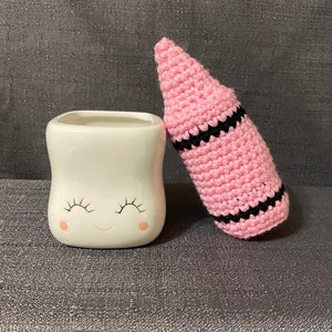 Crochet Crayon/stuffed Crayon/crayon Plushie/amigurumi Crayon/teacher ...