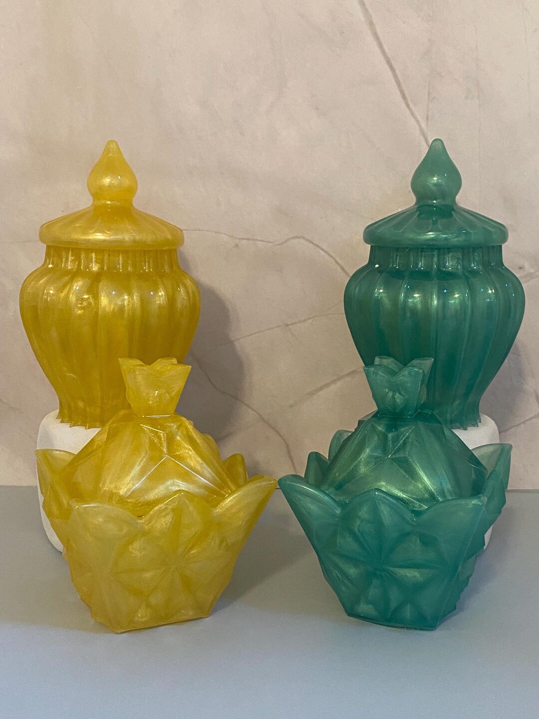 Resin Vintage Jars Set: Cottagecore Home Decor - Etsy