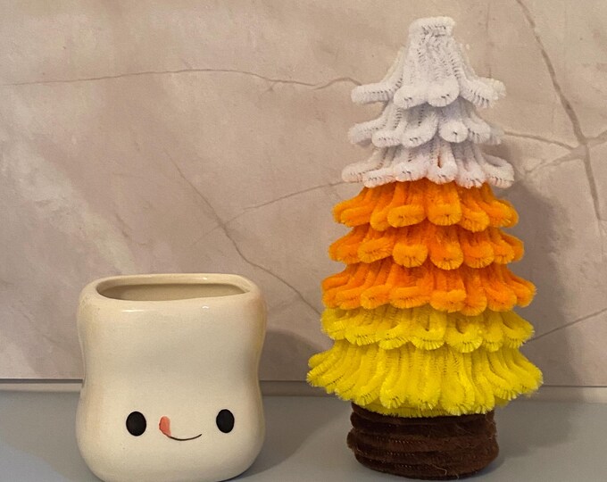 Candy Corn Tree – Handmade Pipe Cleaner Halloween Decoration – Fall ...