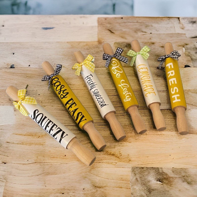 Lemon Mini Rolling Pin - Etsy