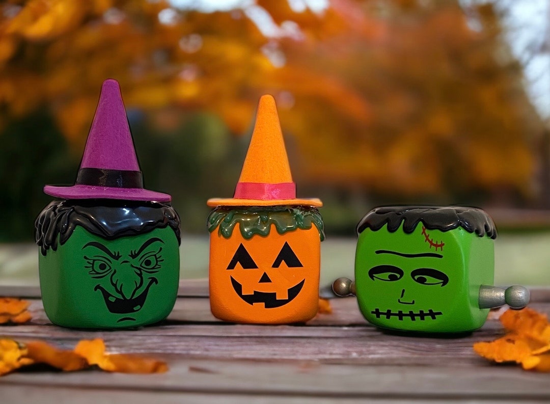 Halloween Faux Marshmallow Decor Halloween Tiered Tray Spooky Display ...