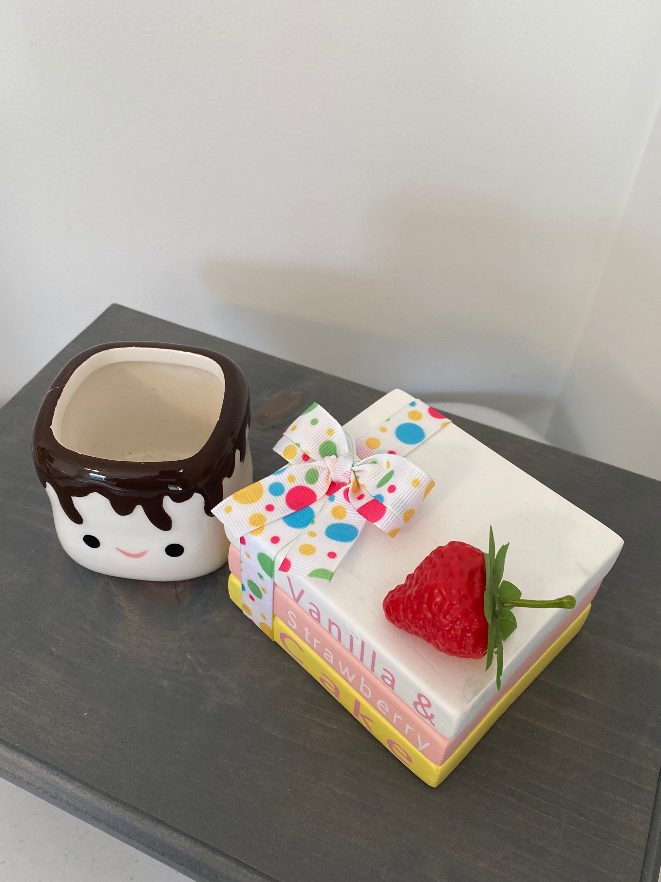 Birthday Theme Faux Book Stack Tray Decor Mini Book Stack - Etsy